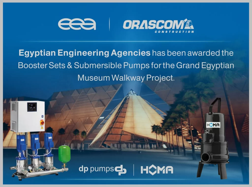 Supplying Water Pumps for the GEM-Pyramids Walkway